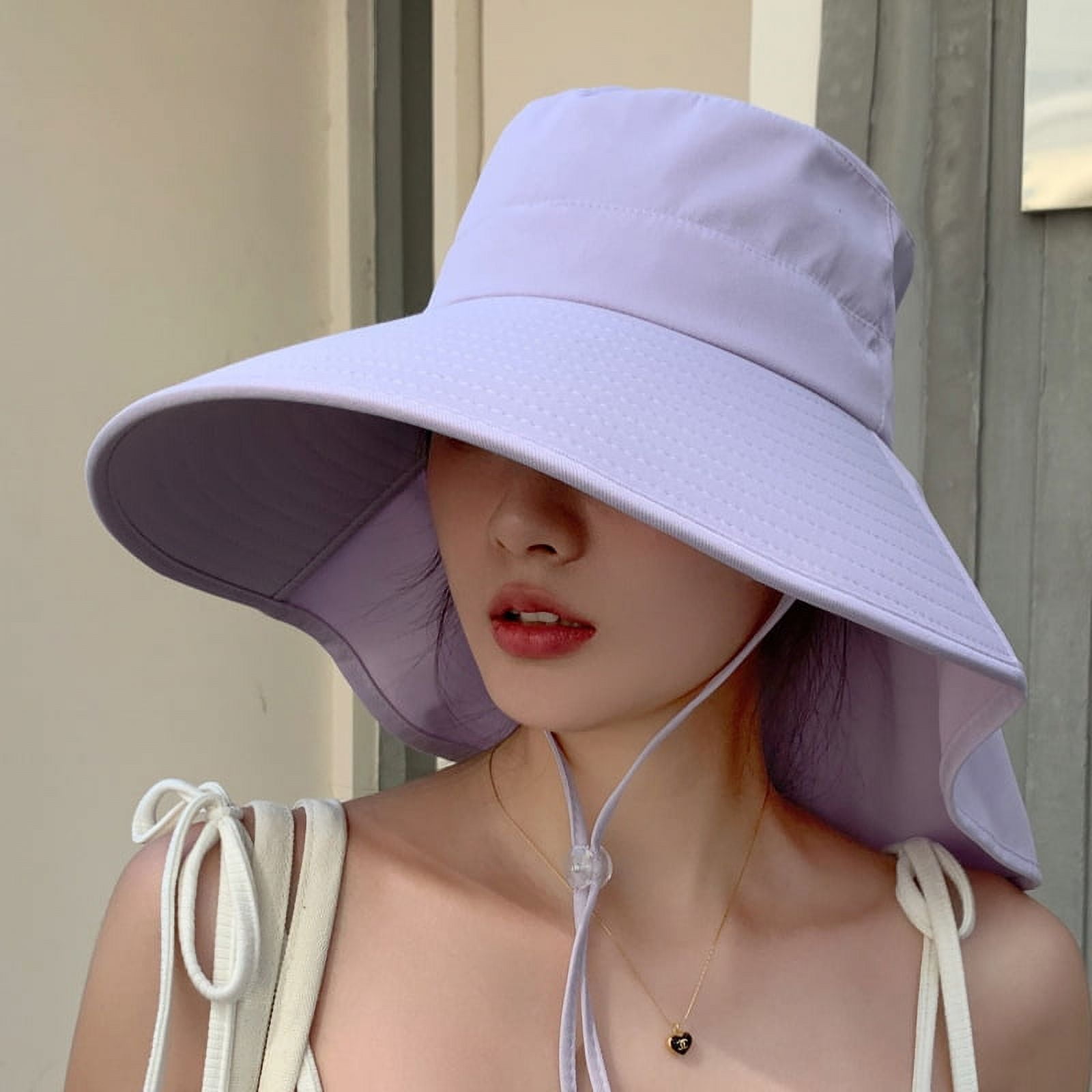 GZhLonKiMa Sunshade Hats For Men And Women With Large Eaves In Summer ...