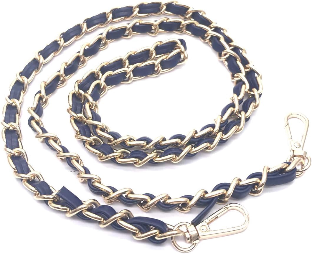 GZhLonKiMa Synthetic Leather Metal Chain Replacement Interchangeable ...