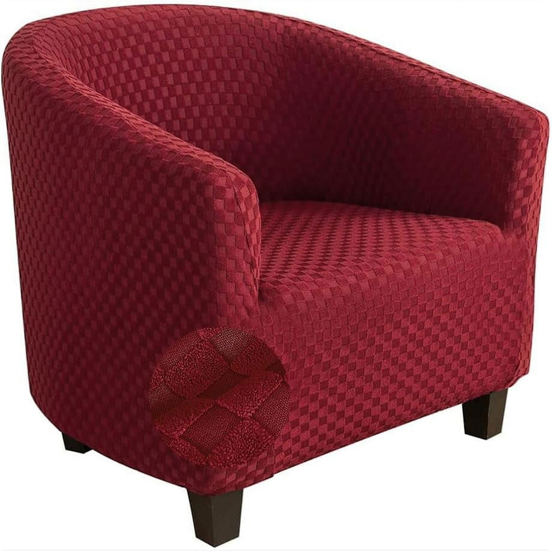 GZhLonKiMa Tub Chair Covers 1 Piece, High Stretch Bucket Chair Covers ...