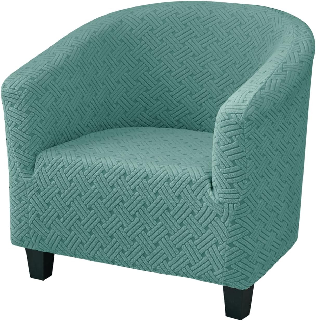 GZhLonKiMa Tub Chair Covers, 1 Piece High Stretch Club Chair Covers ...