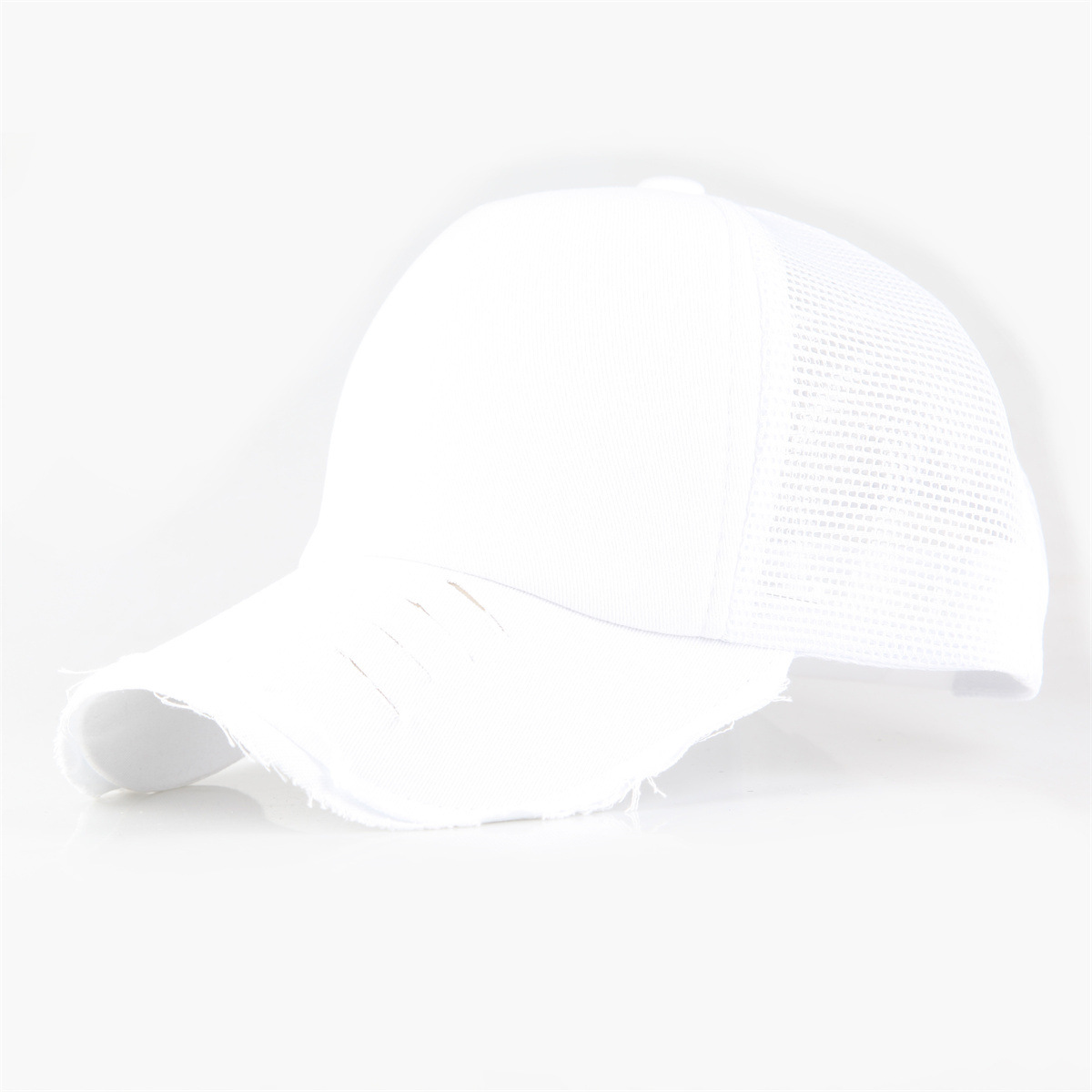 GZhLonKiMa Washed Solid Color Baseball Hat Women's Mesh Men's Baseball ...