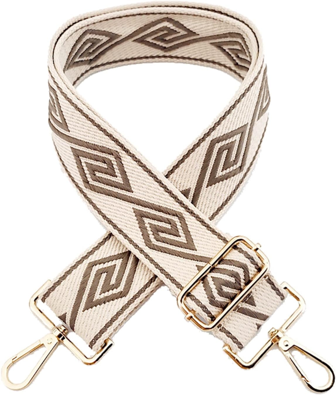 GZhLonKiMa Wide Diamond Pattern Purse Bag Strap Replacement Adjustable ...