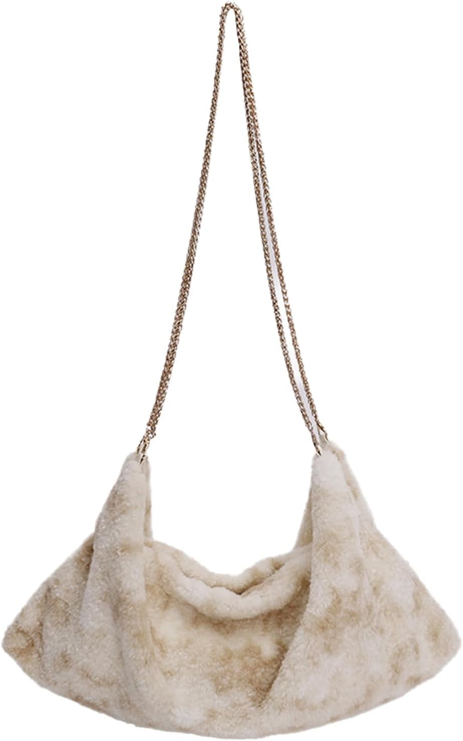 GZhLonKiMa Winter Furry Purse Faux Fur Bags for Women Soft Fluffy ...