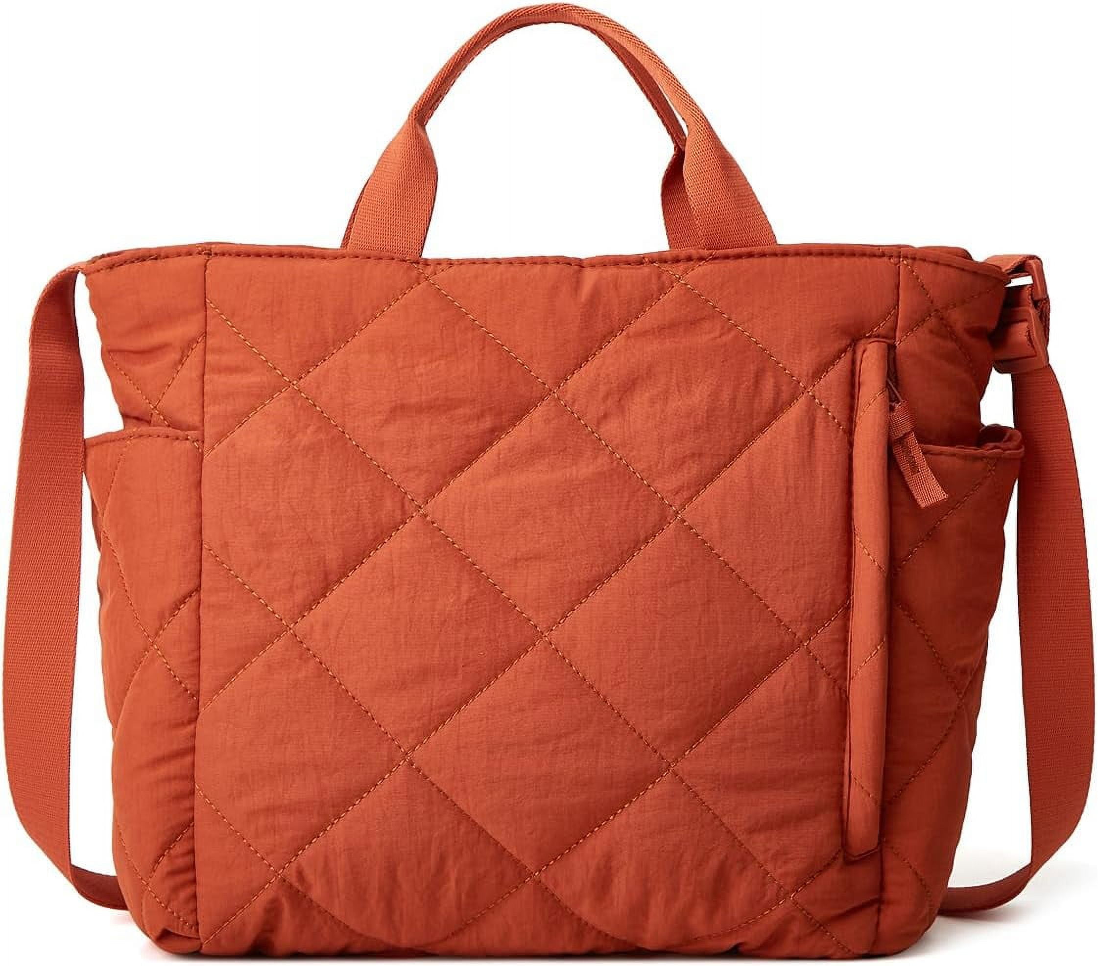 GZhLonKiMa Women Quilted Tote Bag Puffer Hobo Handbag Lightweight ...