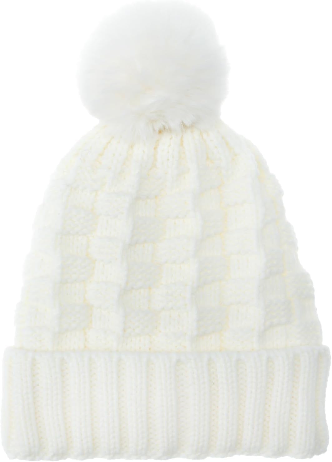 GZhLonKiMa Womens Winter Cute Warm Plush Fleece Lined Leafy Knitted ...