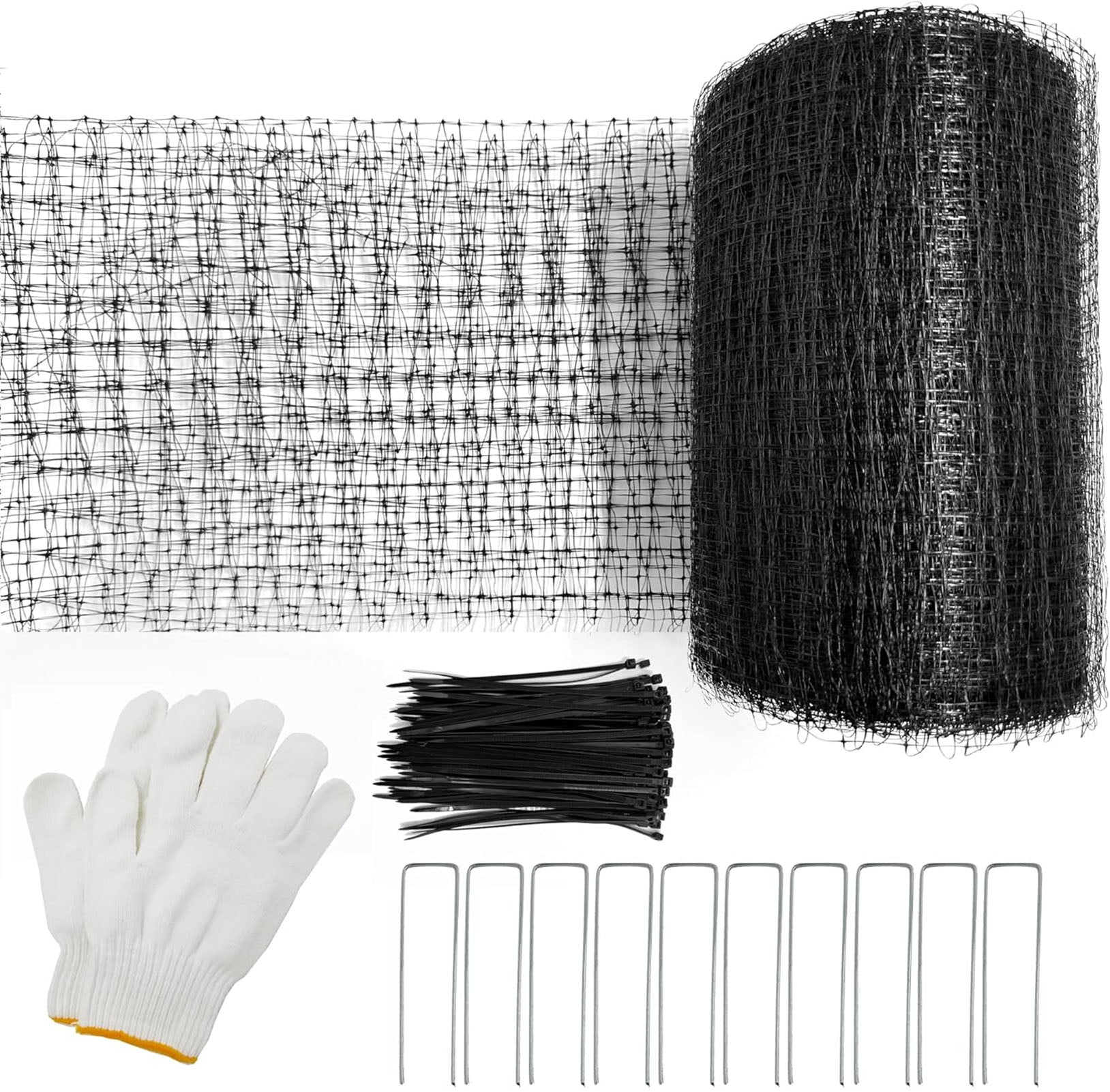 GZlove Deer Netting Fence, 7ft x 100ft Feet Heavy Garden Netting ...