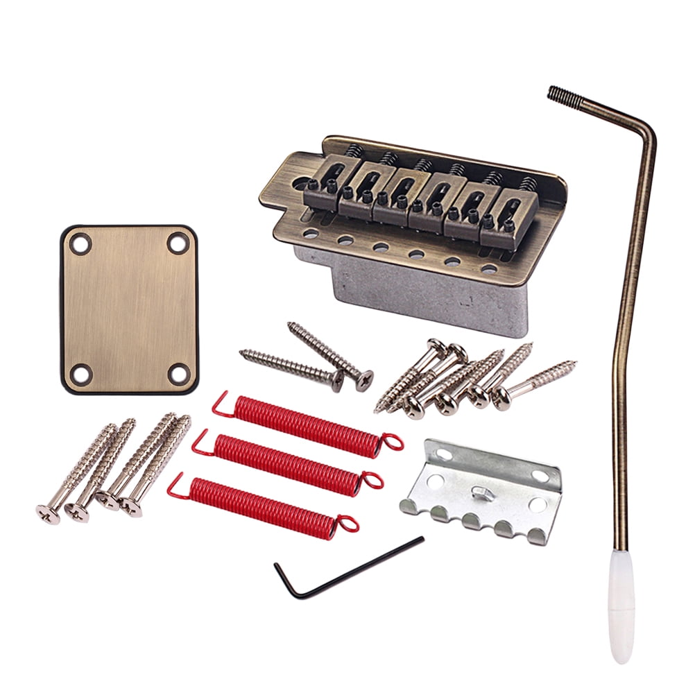 Ga296 Electric Guitar Tremolo Bridge With Neck Plate For Guitar Musical ...