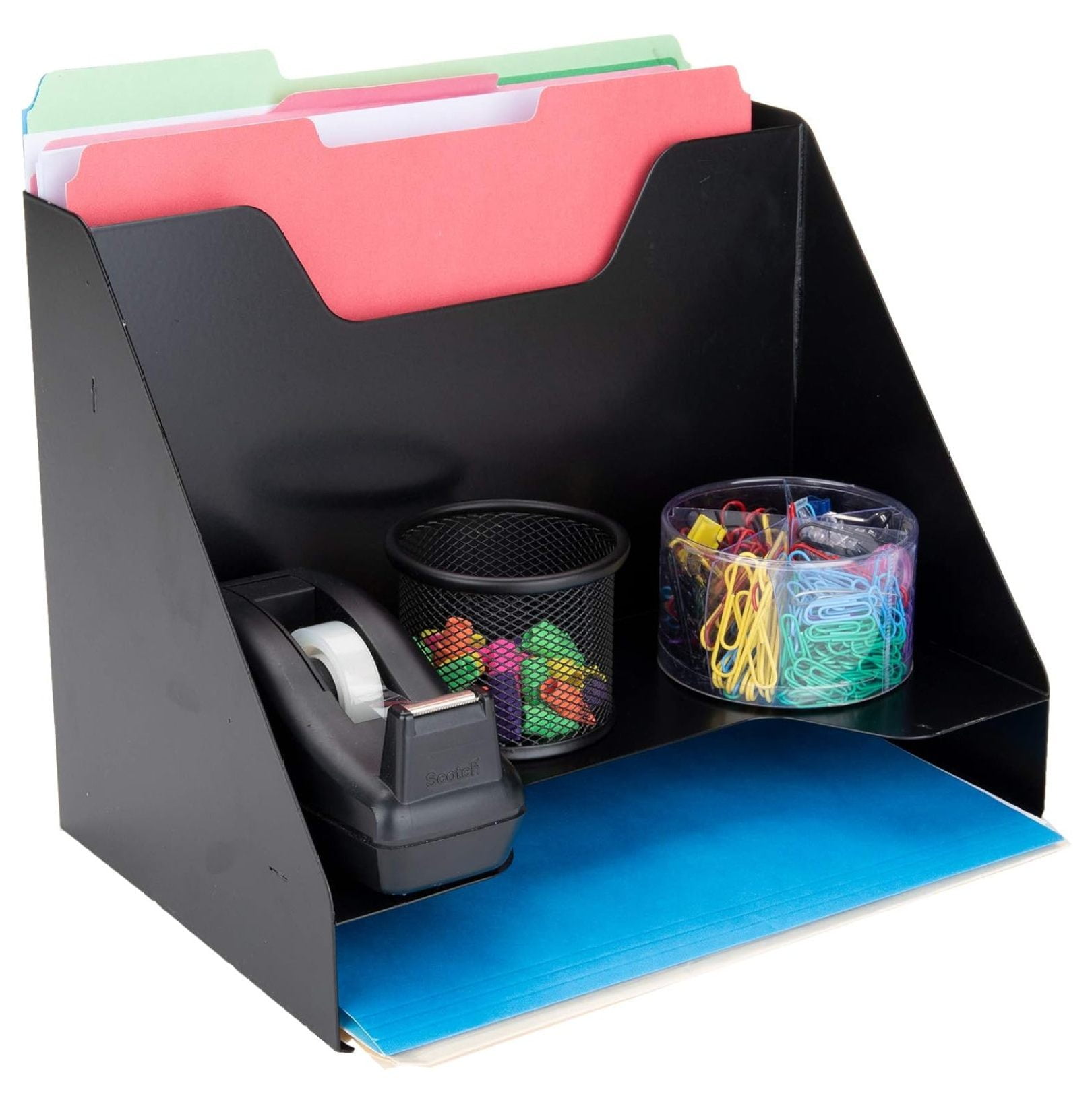 GaGaLee 3 Section Letter Tray Mixed Vertical Horizontal Desk Storage ...