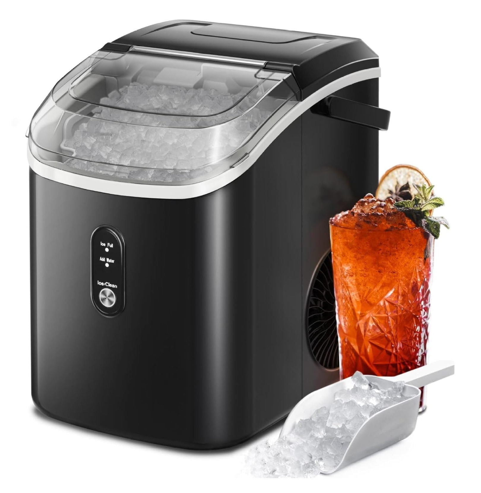 GaGaLee Nugget Ice Maker Countertop,35lbs/24H,Portable Pebble Ice ...