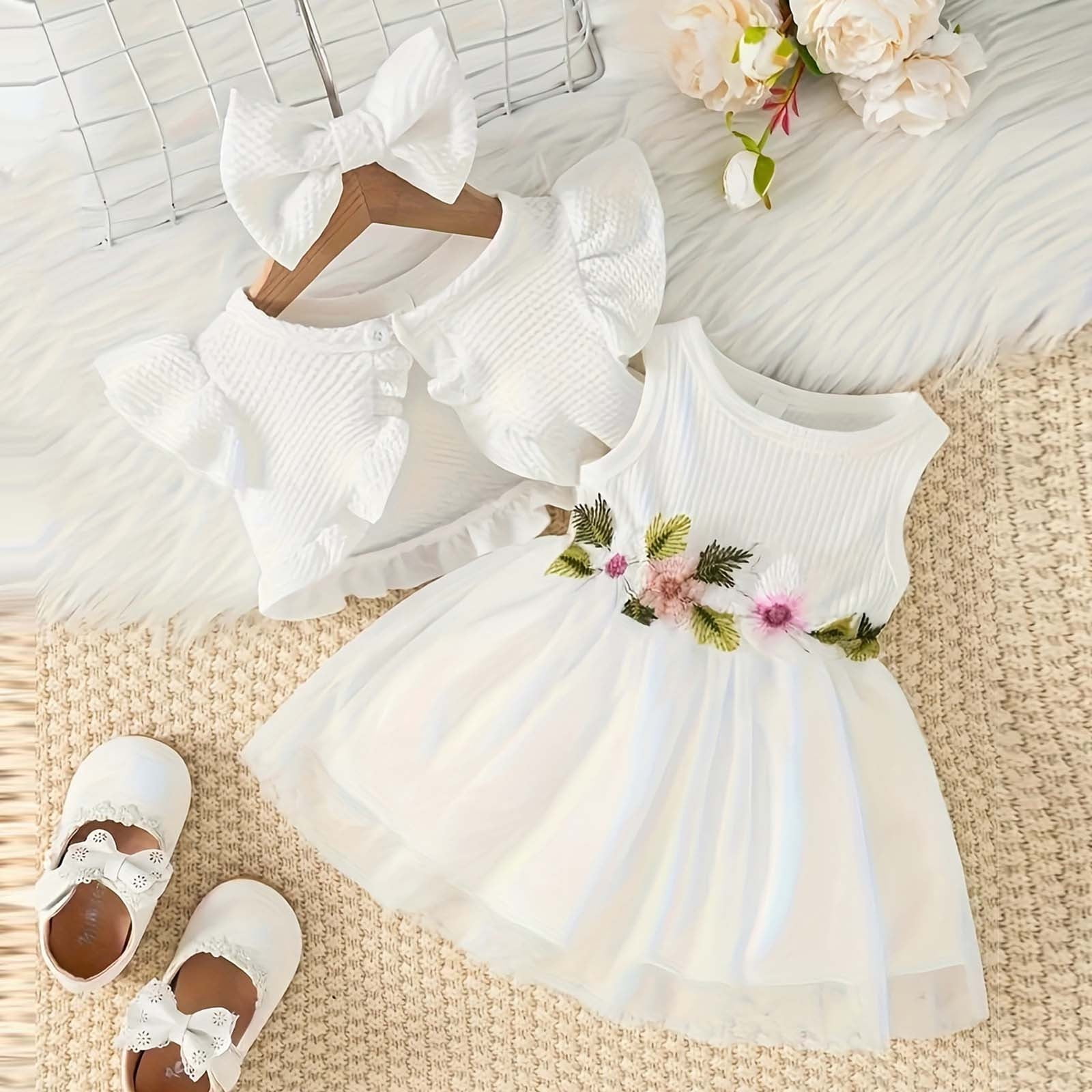 GaThRRgYP 2-6 Years Toddler Baby Girls Cotton Linen Dress,Baby Girls ...