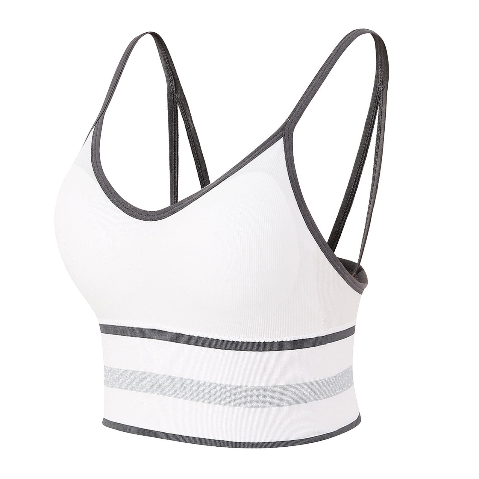 GaThRRgYP Bras for Women GaThRRgYP Women's Ruched Sports Bras Padded ...