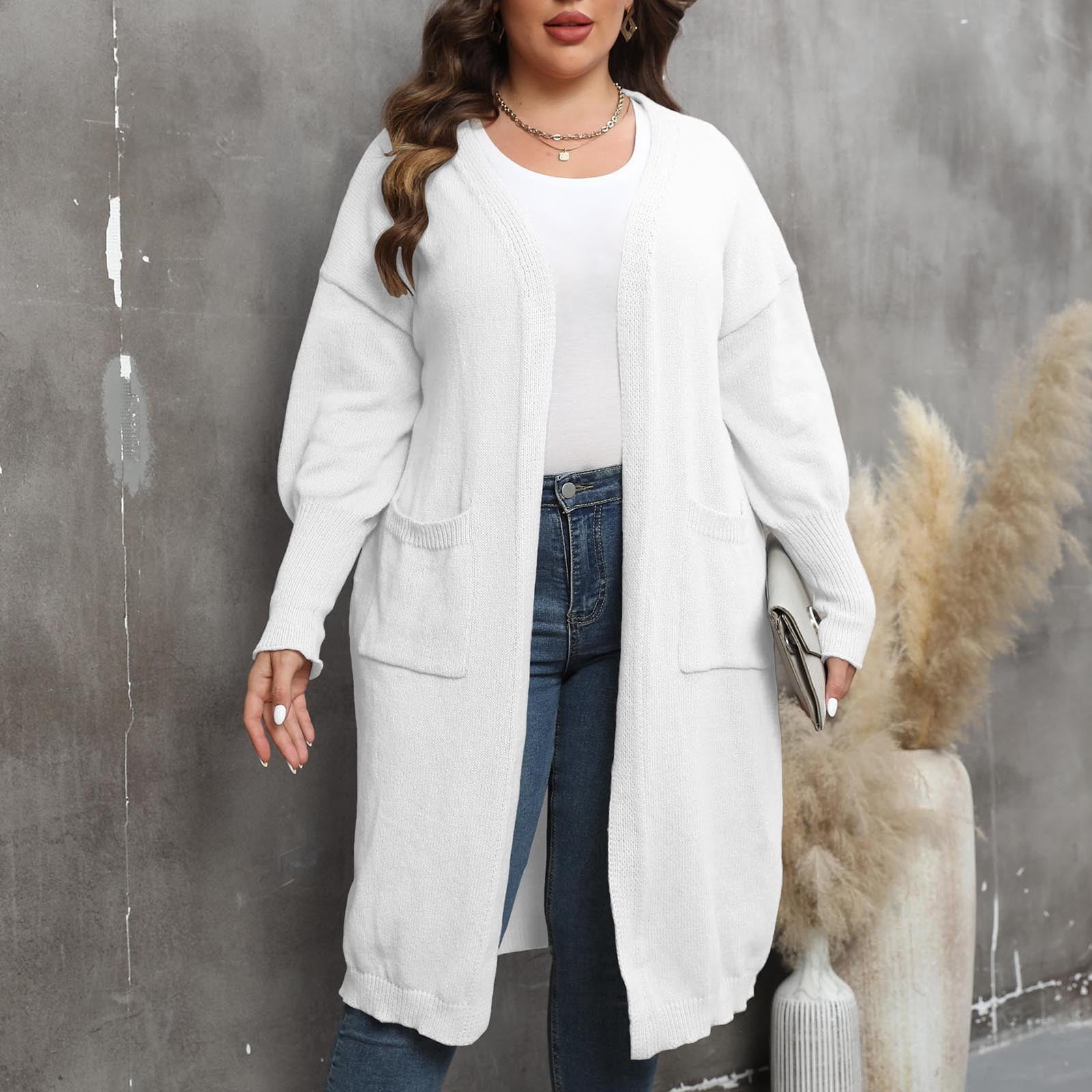 GaThRRgYP Long Cardigans for Women Plus Size,Women's Fashion Solid ...