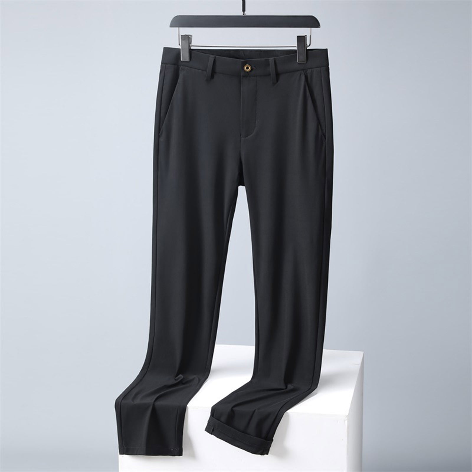 GaThRRgYP Mens Pants Ealstic Waist,Men Pants Casual Straight Leg ...