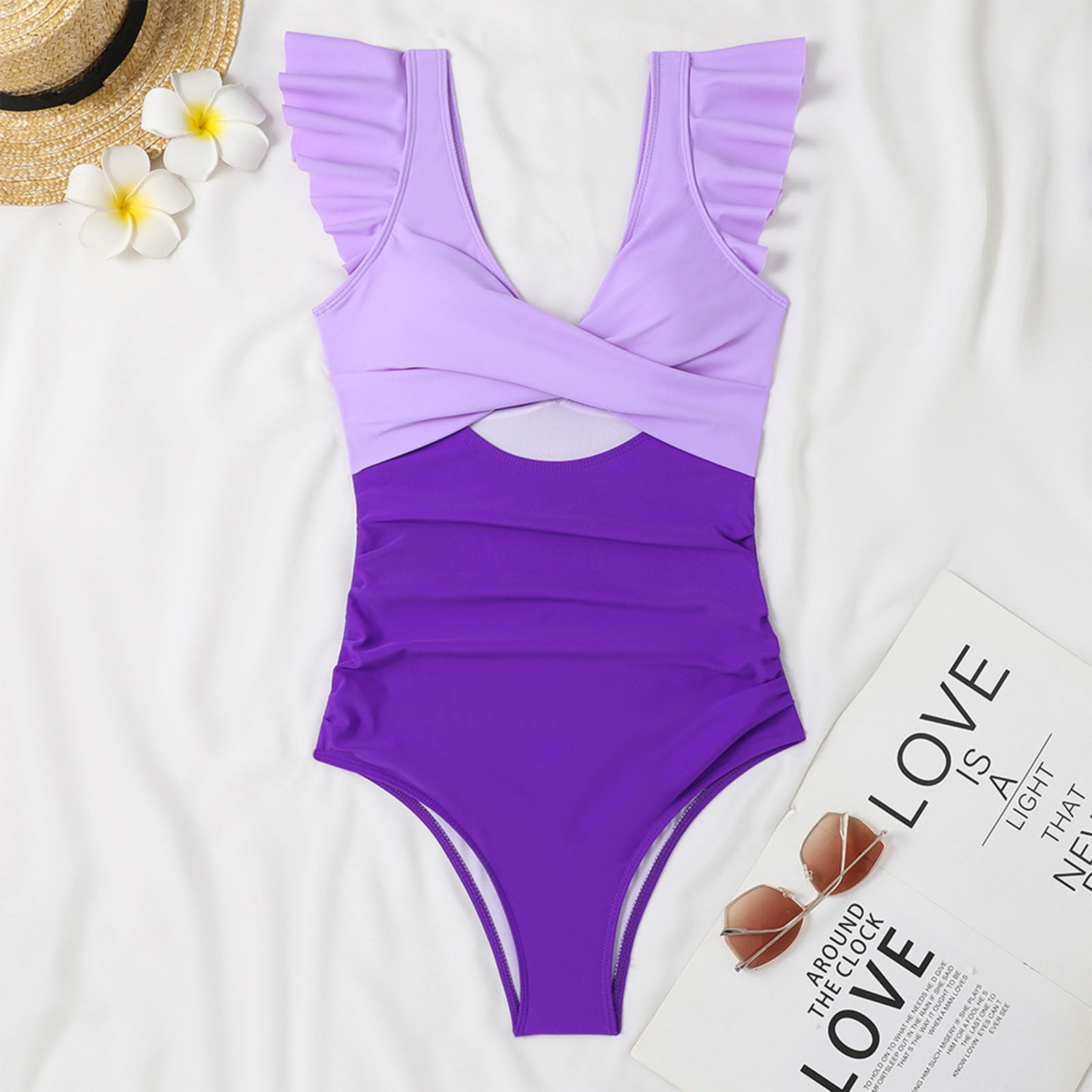 GaThRRgYP Swimsuit Women One Piece,Women's Oversize Zipper Sports ...