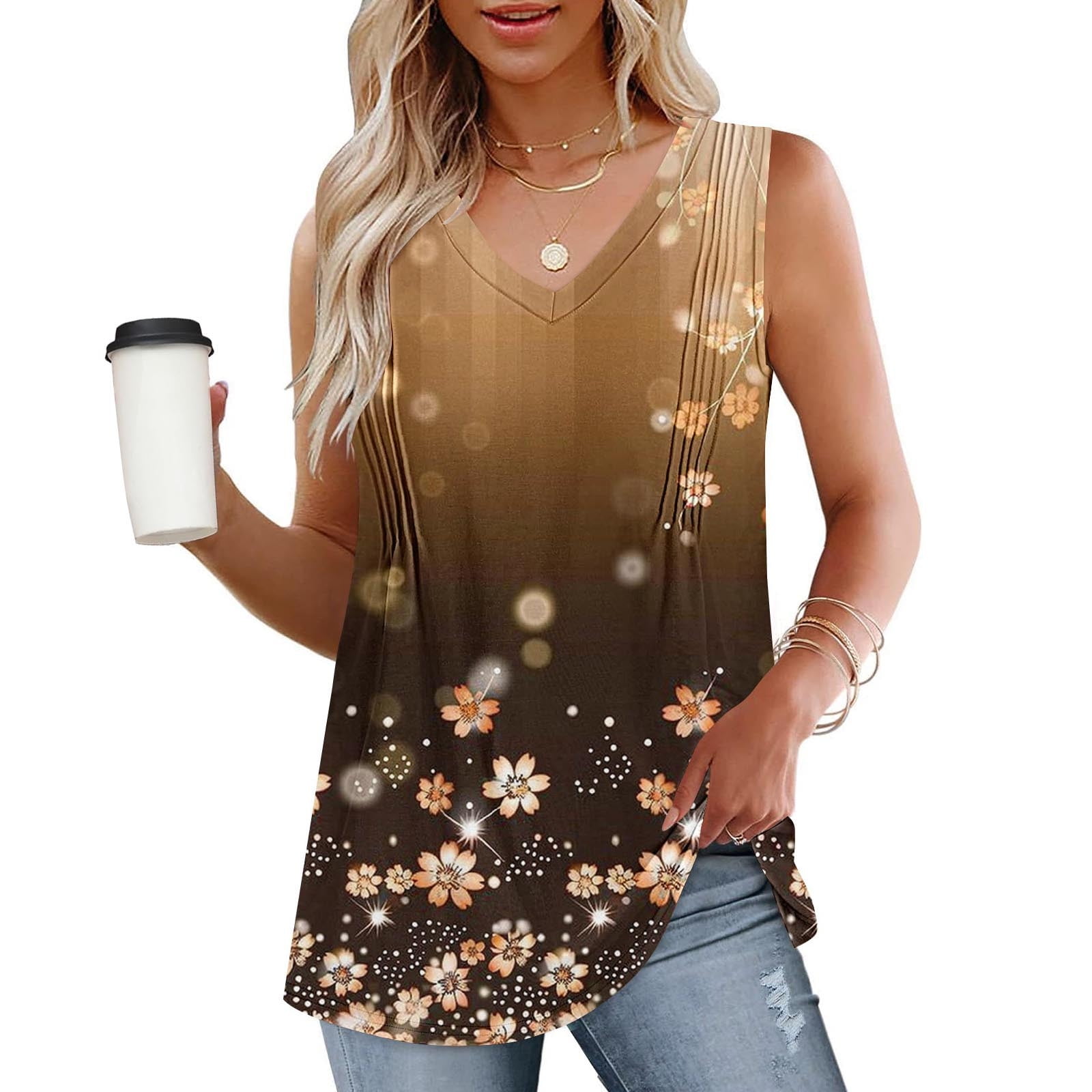 GaThRRgYP Tank Tops for Girls,Summer Tops for Women 2025,Fashion Women ...