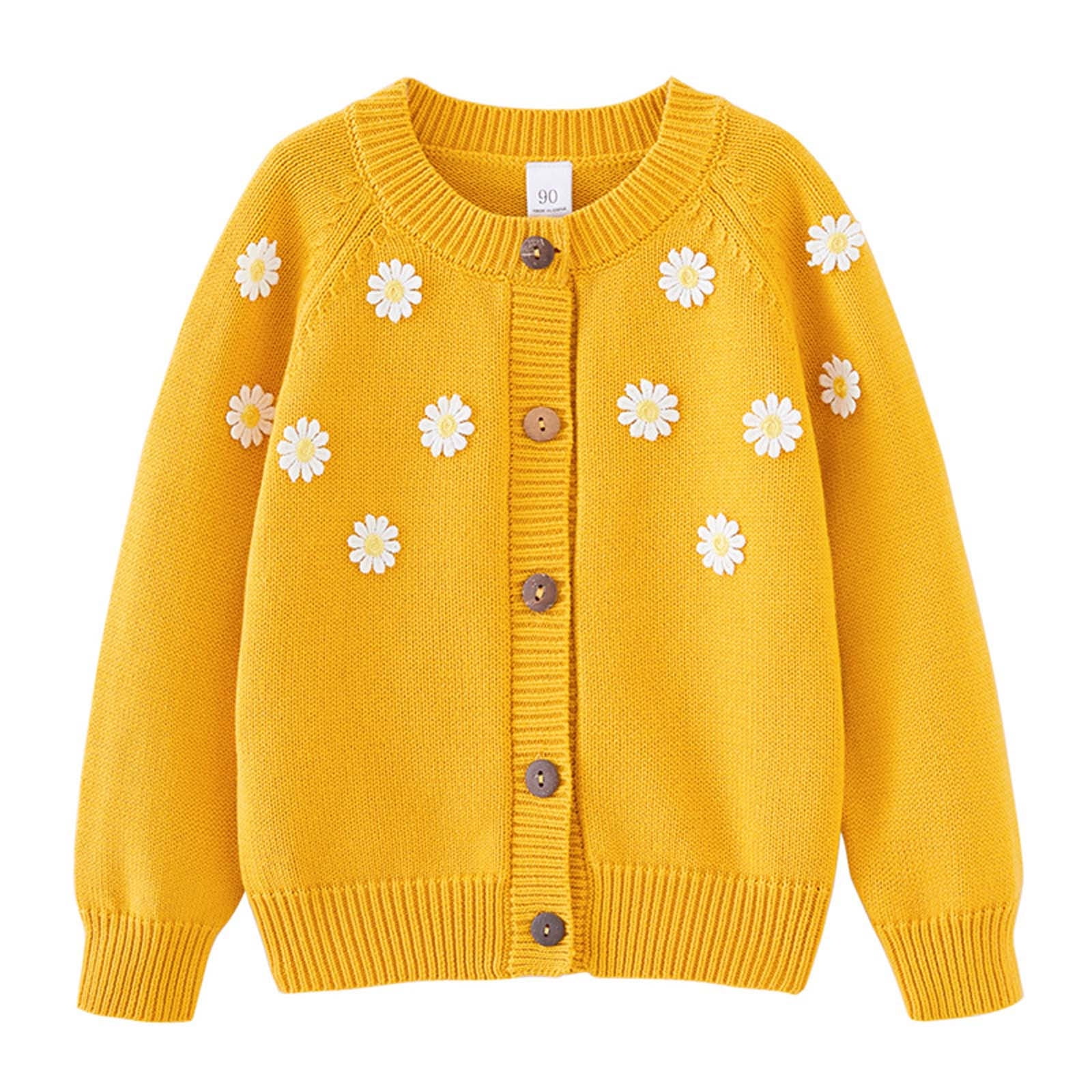 GaThRRgYP Toddler Cardigan Girl,Kid Button Sweater Girl Cardigans ...