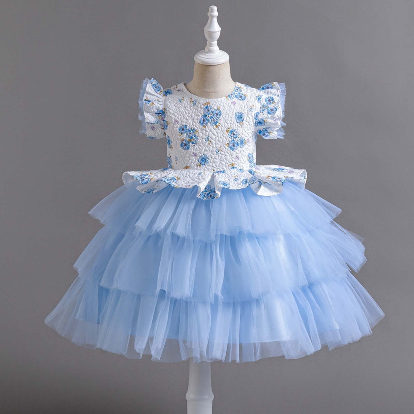GaThRRgYP Toddler Kids Baby Girls Princess Casual Dress Party Dresses ...