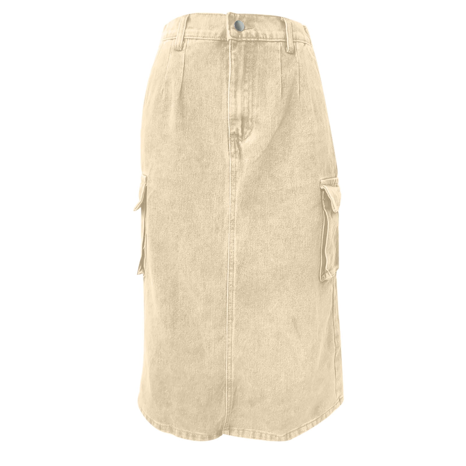 GaThRRgYP Womens Long Cargo Skirt with Pockets,Women's Spring and ...