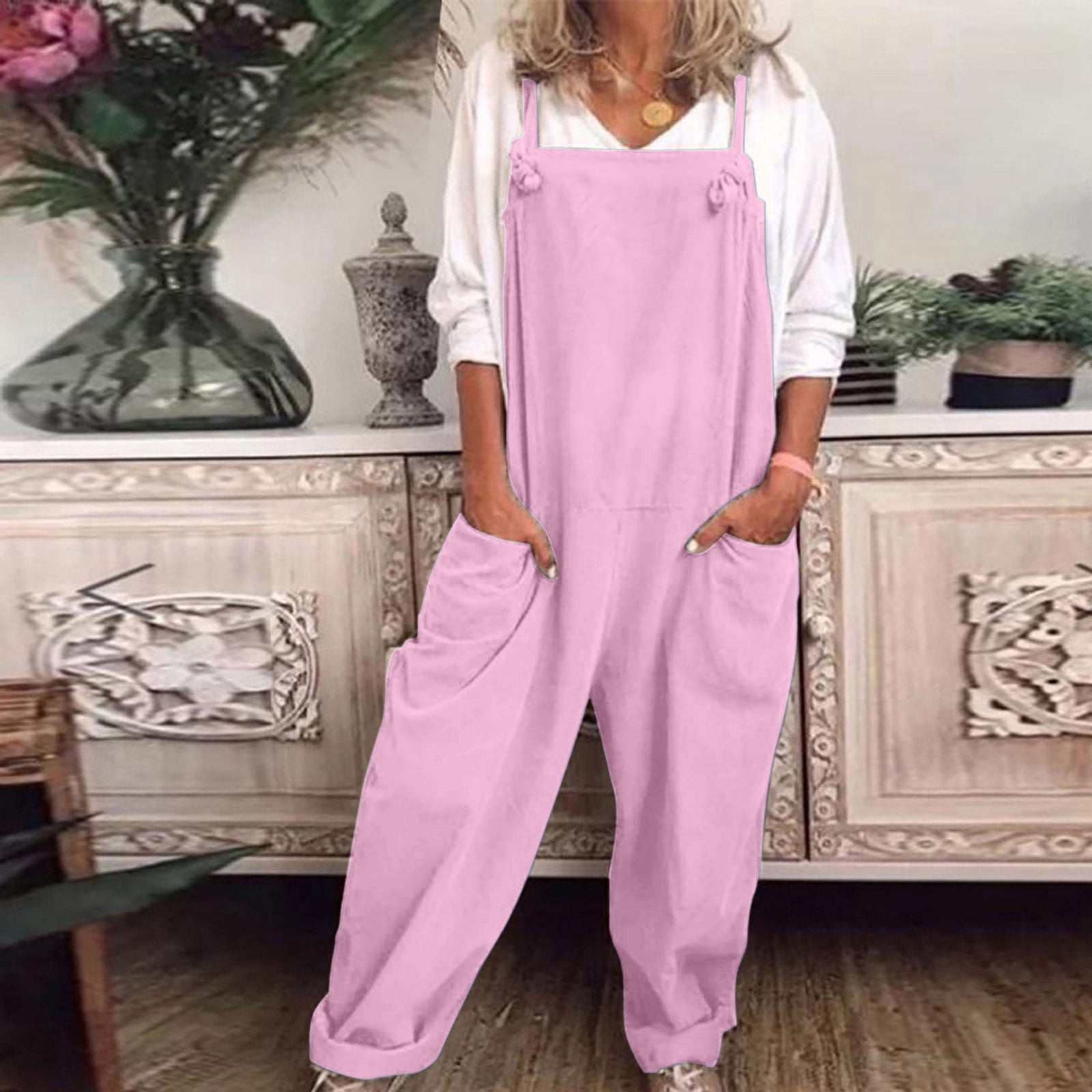 GaThRRgYP Womens Overalls Loose Fit,Womens Overalls Casual Loose ...