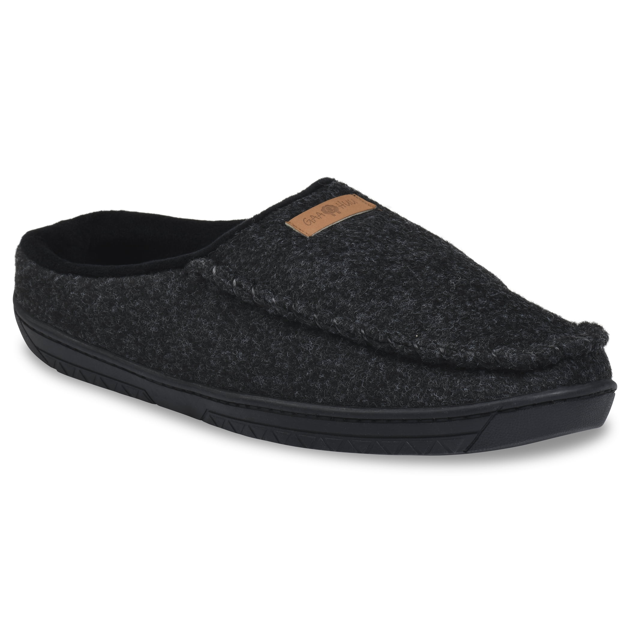 Gaahuu mens faux wool memory foam mocassin clog slipper - Walmart.com