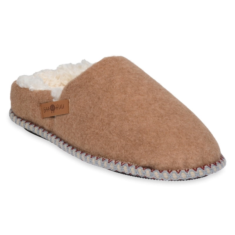 Gaahuu Womens Faux Wool Memory Foam Clog Slipper - Walmart.com