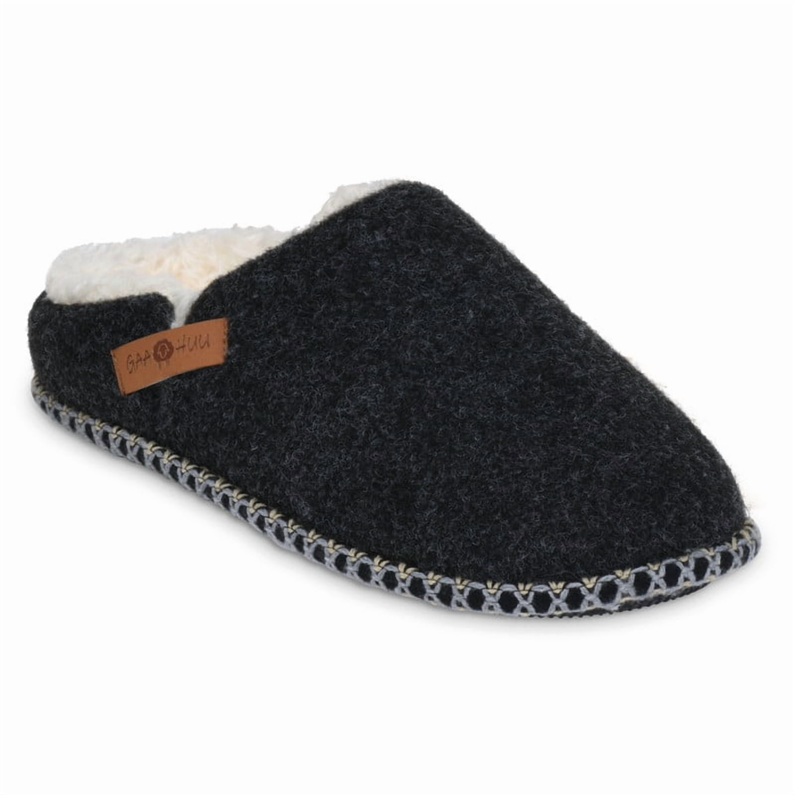 Gaahuu Womens Faux Wool Memory Foam Clog Slipper - Walmart.com