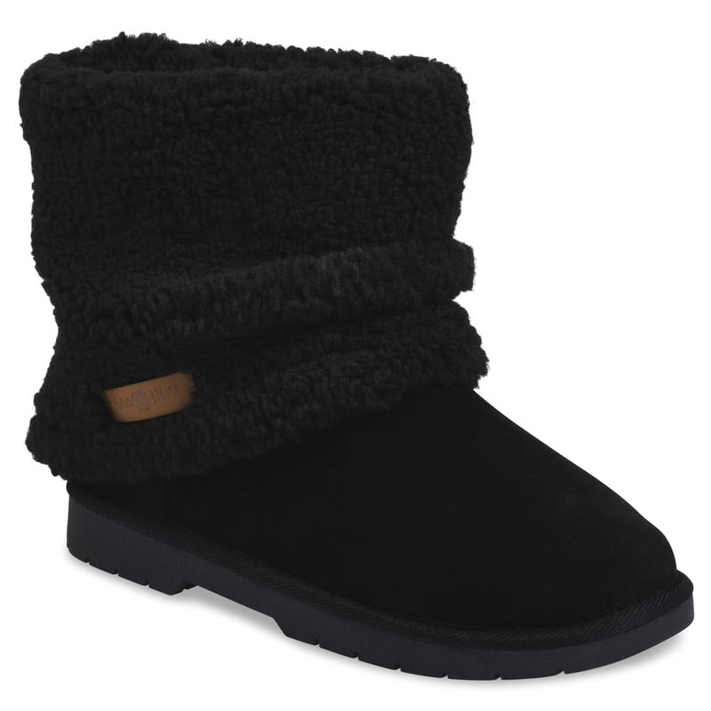 Gaahuu faux suede water resistant berber cuffed boot - Walmart.com