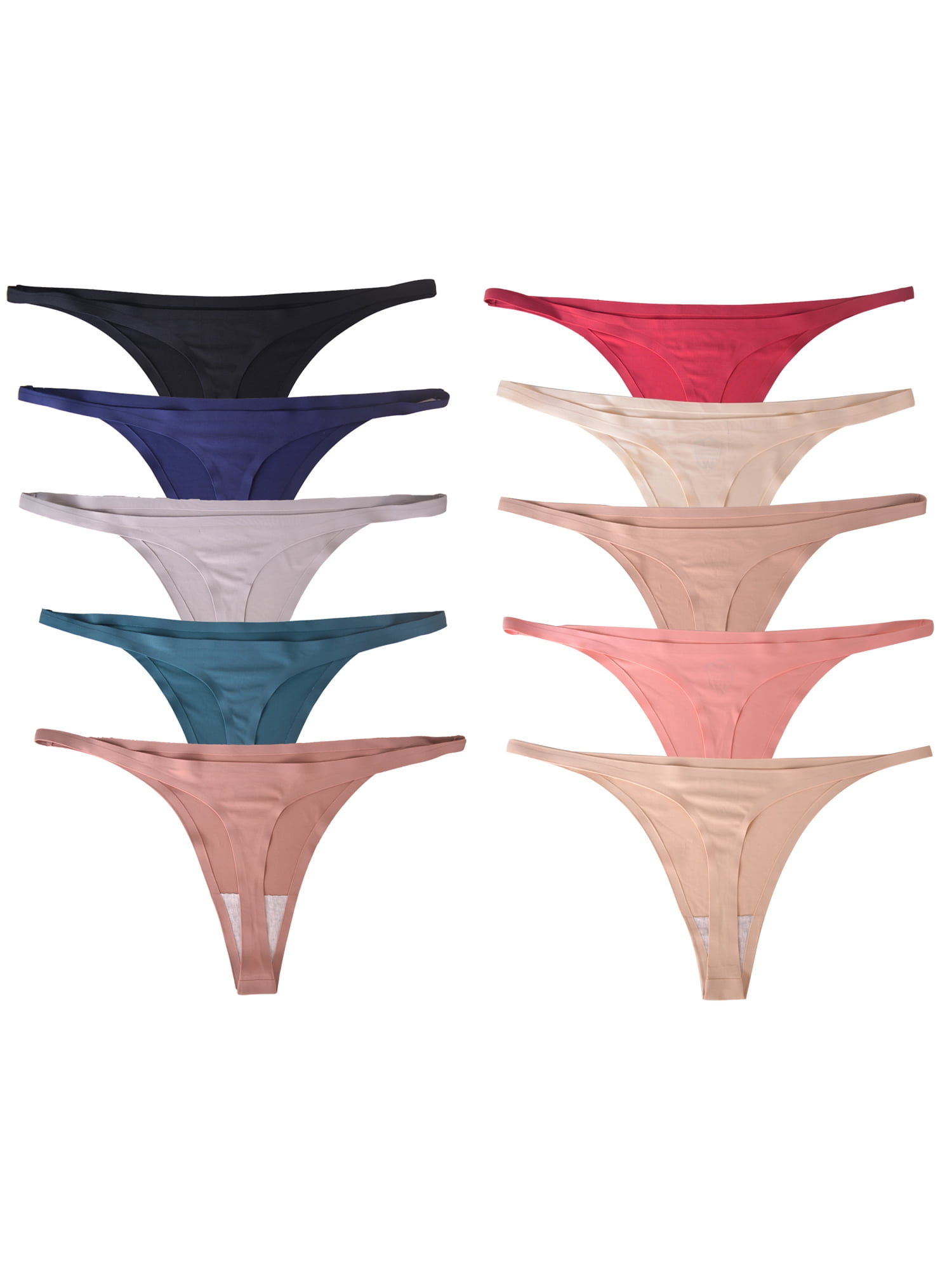 GaaiKei Seamless G-string Thongs for Women No Show Thong Underwear ...