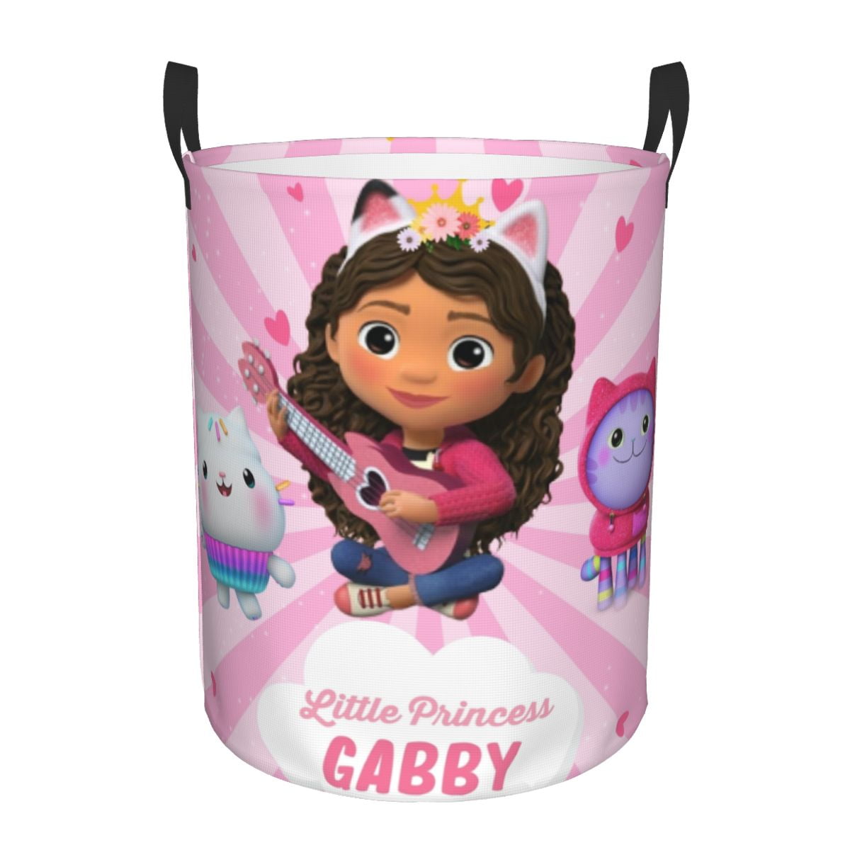 Gabb-ys Cats Laundry Basket Collapsible Mermaid Clothes Hamper for Nursery Kids Toys Storage Bin ...