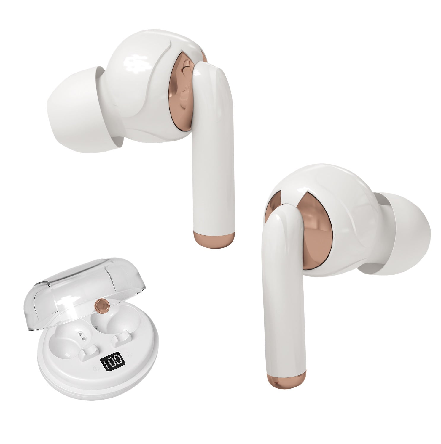 Gabba Goods TrueBuds Chrome Wireless Earbuds - BT 5.3, 20-Hour Battery ...