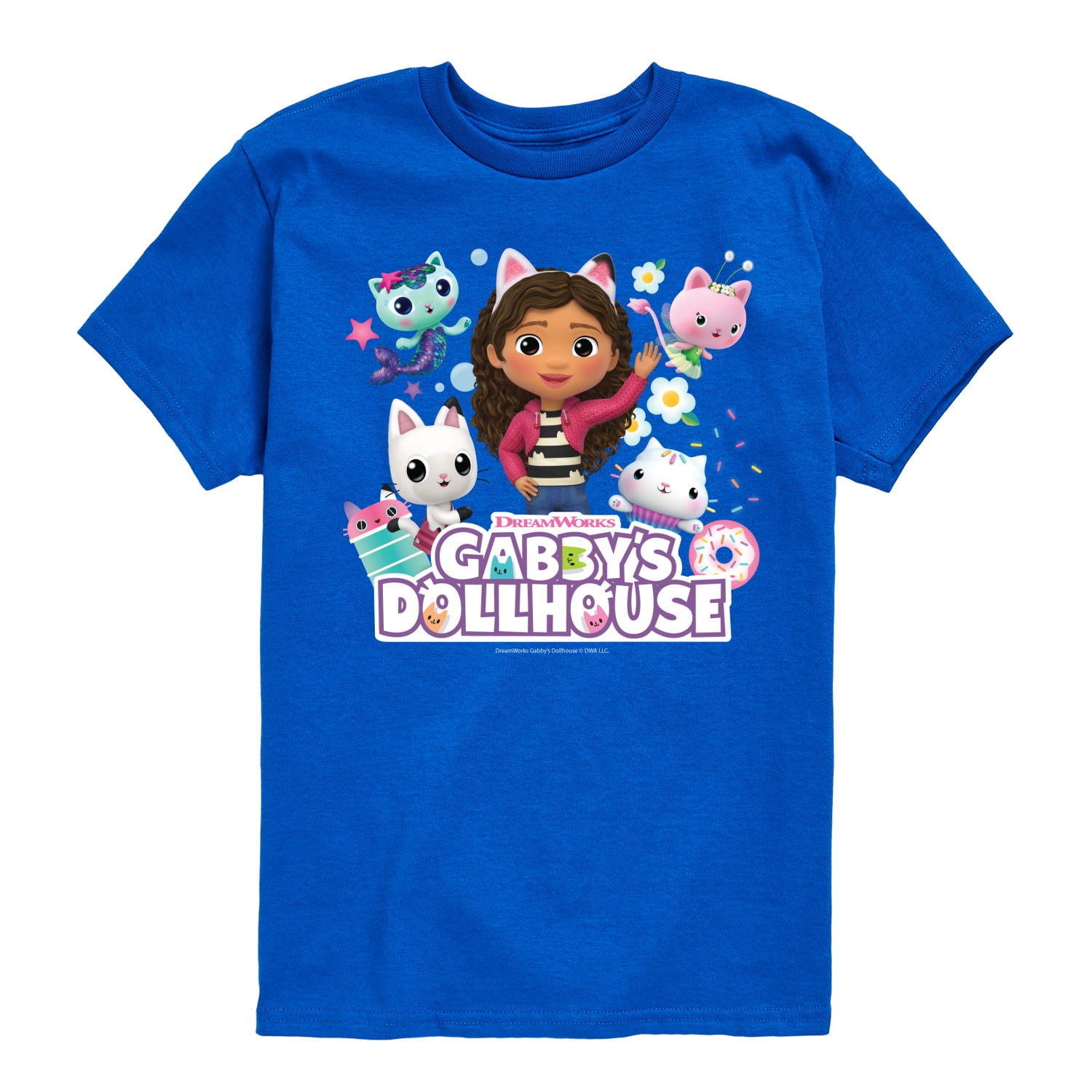 Gabby'S Dollhouse - Gabbys Dollhouse Group - Youth Short Sleeve Graphic ...