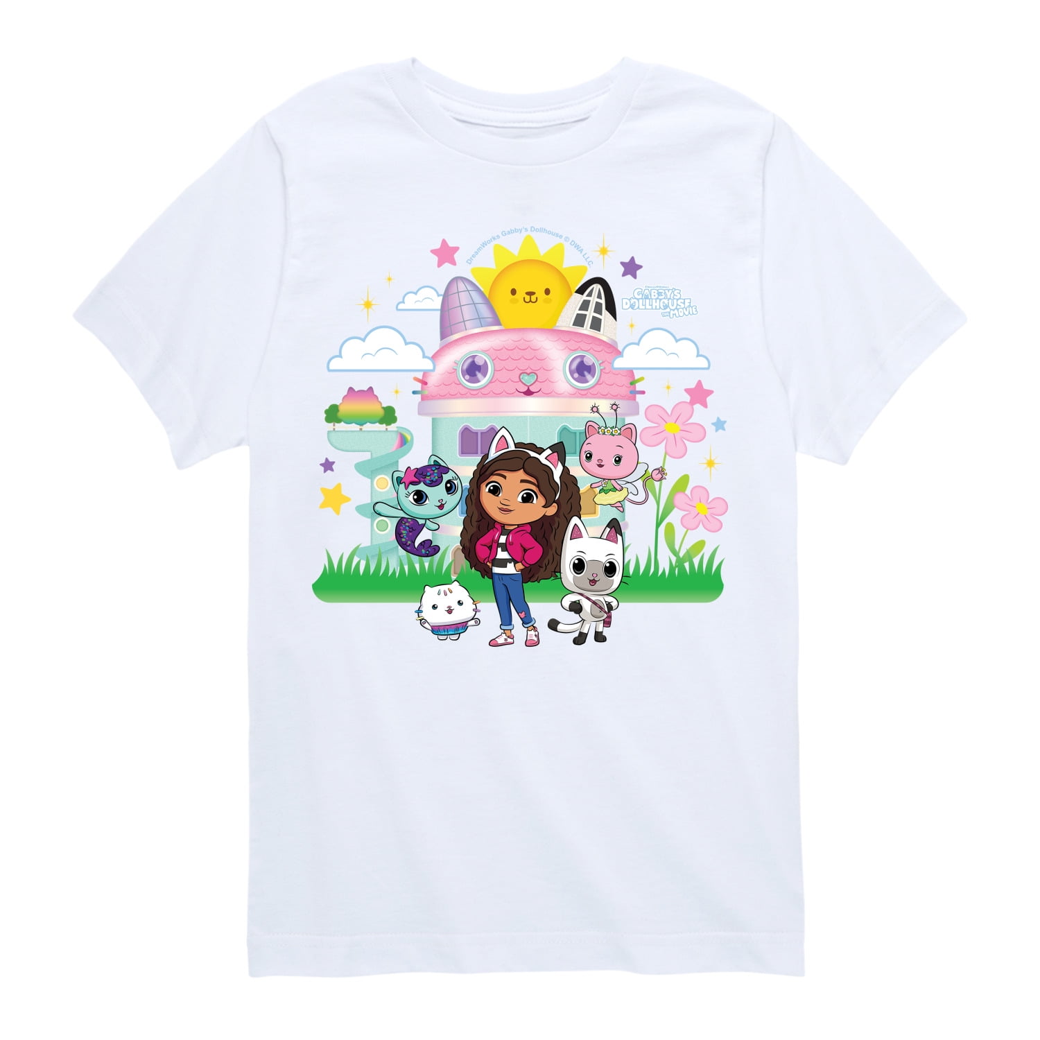 Gabby's Dollhouse - Character Group - Youth Boys Short Sleeve Graphic T ...
