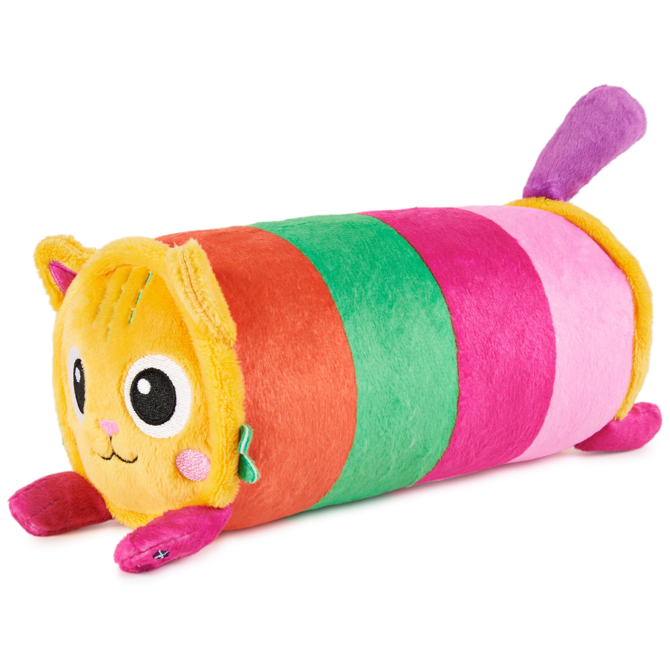 Gabby’s Dollhouse Stuffed Animal, 8-inch Pillow Cat Purr-ific Plush Toy ...
