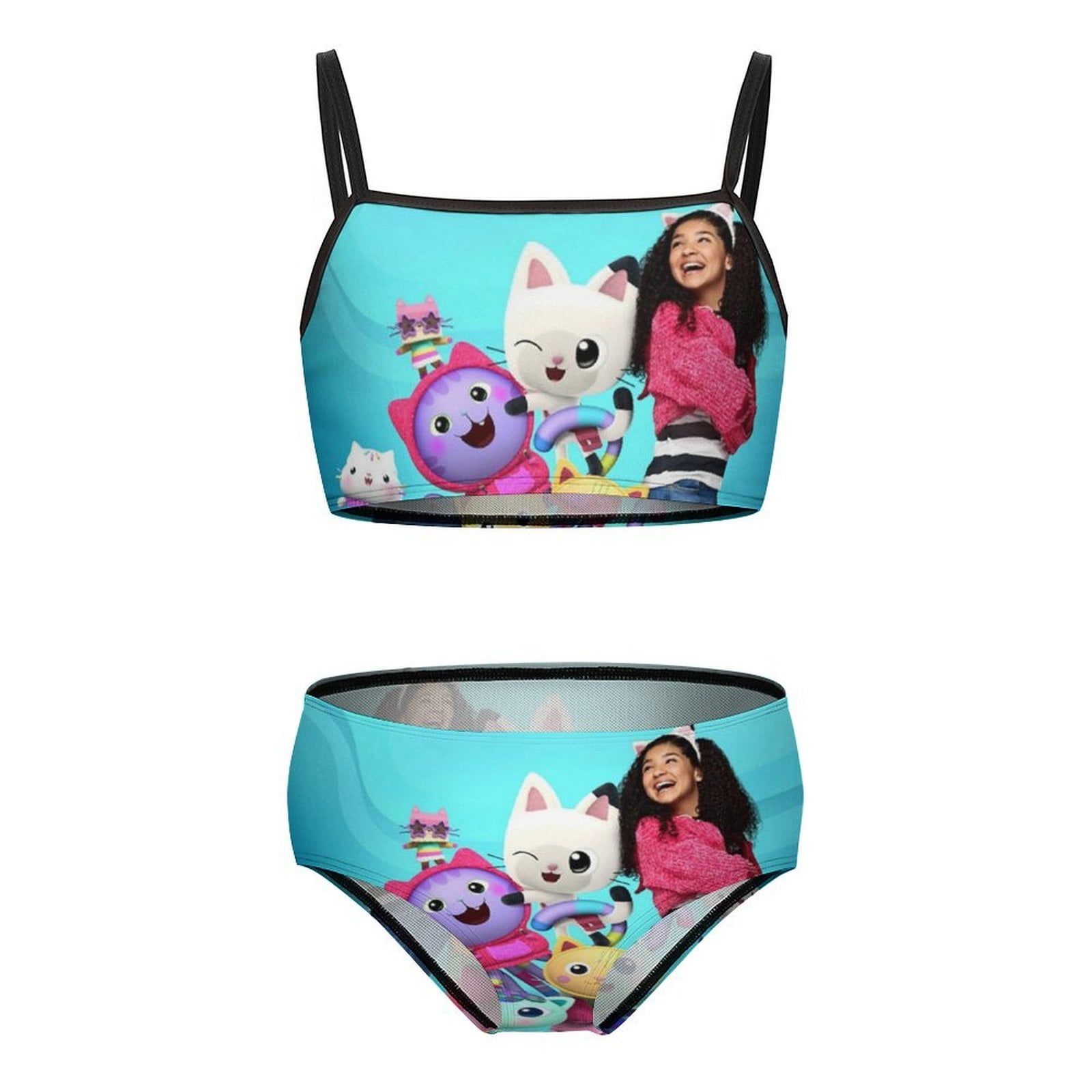 Gabby's Dollhouse Animation Children's Swimsuit Girls Swimwear 2 Piece ...