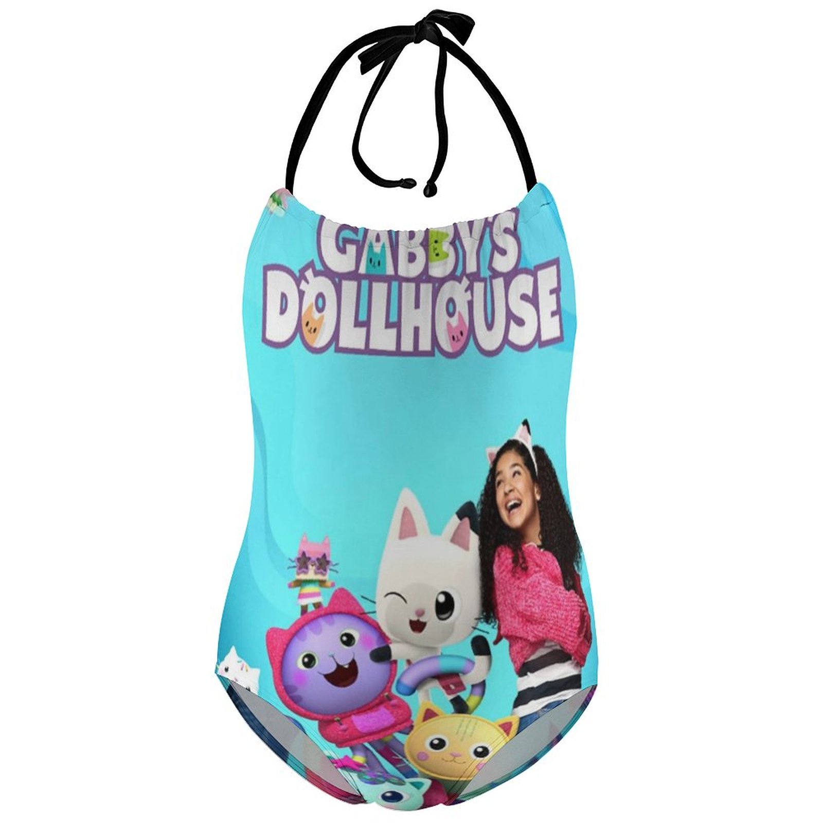 Gabby's Dollhouse Animation Girl's Swimsuit One-piece Summer Hawaii ...