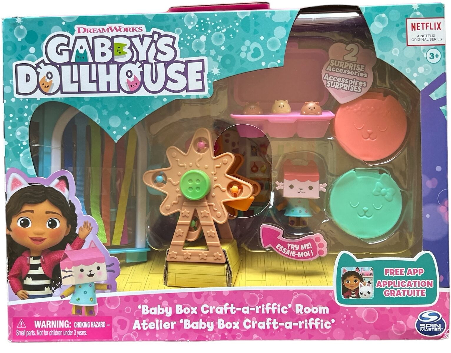 Gabby's Dollhouse Baby Box Craft Room Playset - Creative Fun for Kids ...