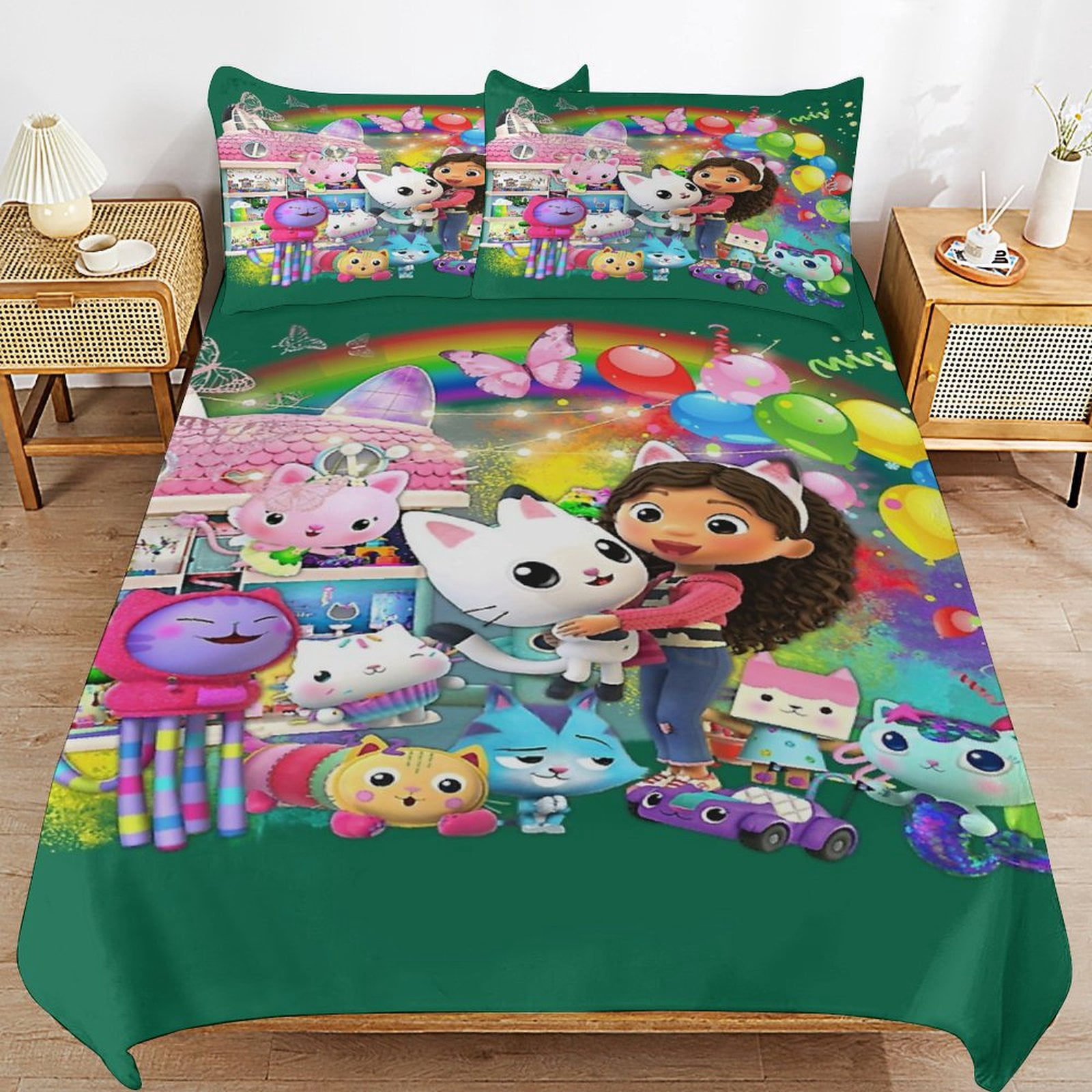 Gabby's Dollhouse Bed Duvet Cover Microfiber Bedding Sets 3D Printed ...