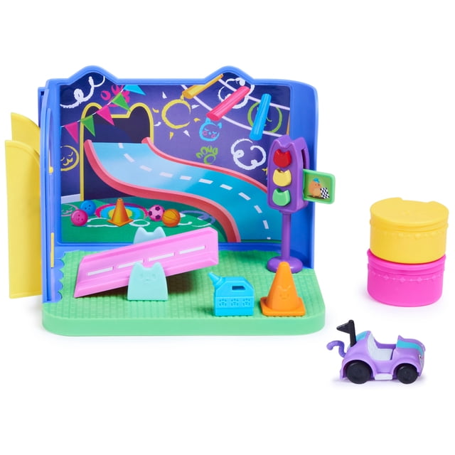 Gabby's Dollhouse Deluxe Playset: Carlita Purr-Ific Play Room with ...