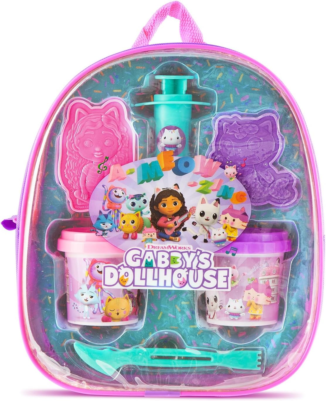 DreamWorks Gabby's Dollhouse Dough Backpack 2 Colors of Dough - Walmart.com