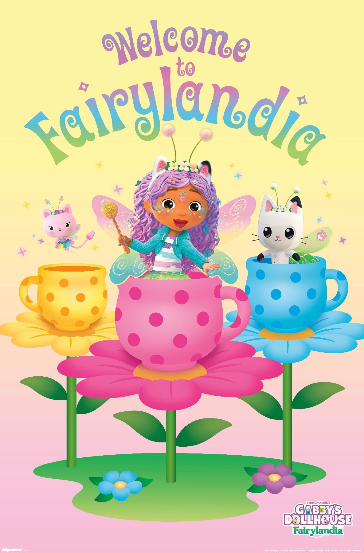 Gabby's Dollhouse: Fairylandia - Welcome to Fairylandia Wall Poster, 14 ...