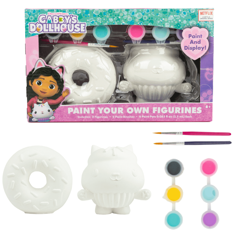 Gabby’s Dollhouse Figurines DIY Paint Set Arts and Crafts for Kids ...