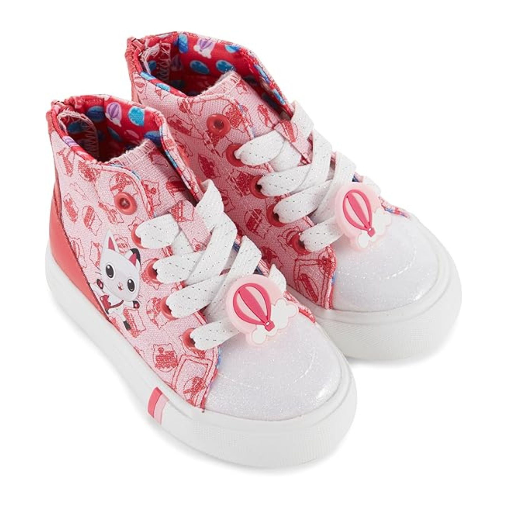 Gabby's Dollhouse Girls Sneakers, High-Top Stylish Shoes for Kids Pink ...