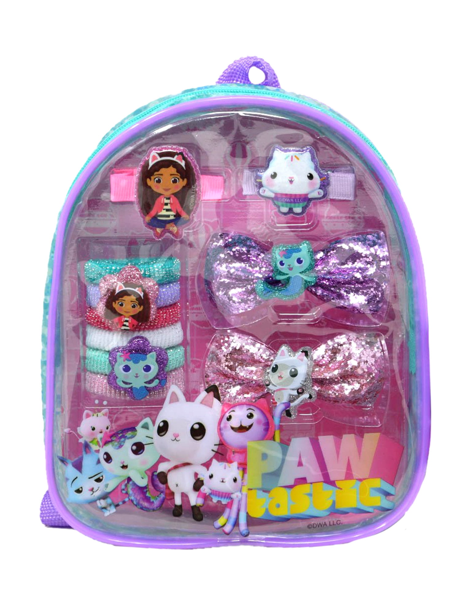 Gabby's Dollhouse Mini Backpack with Hair Accessories (10-Pcs) for ...