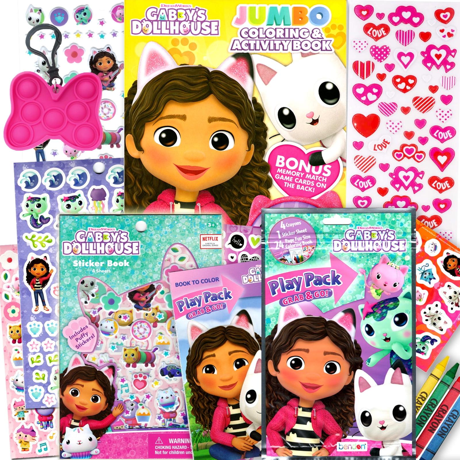 Gabby's Dollhouse: Jumbo Coloring and Activity Book (Paperback ...