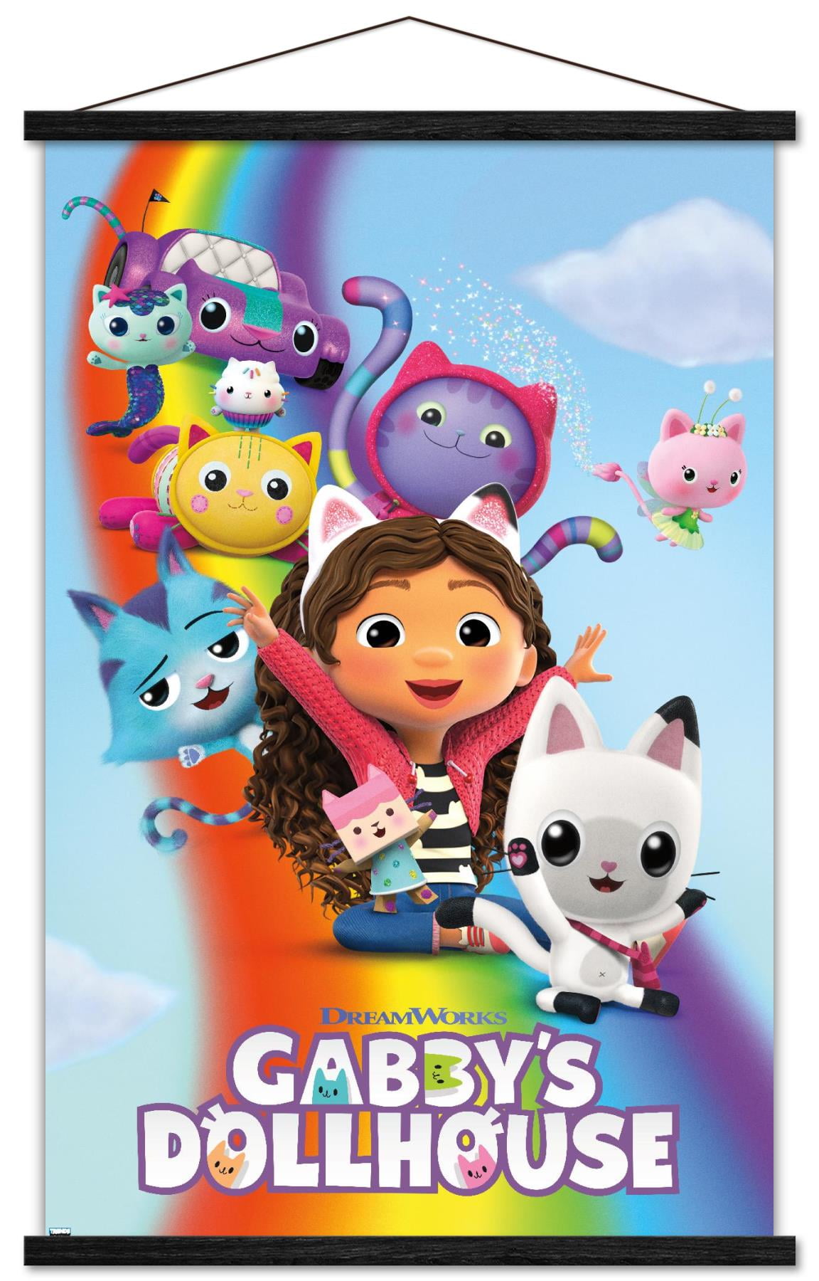 Gabby's Dollhouse - Key Art Wall Poster with Magnetic Frame, 22.375" x ...