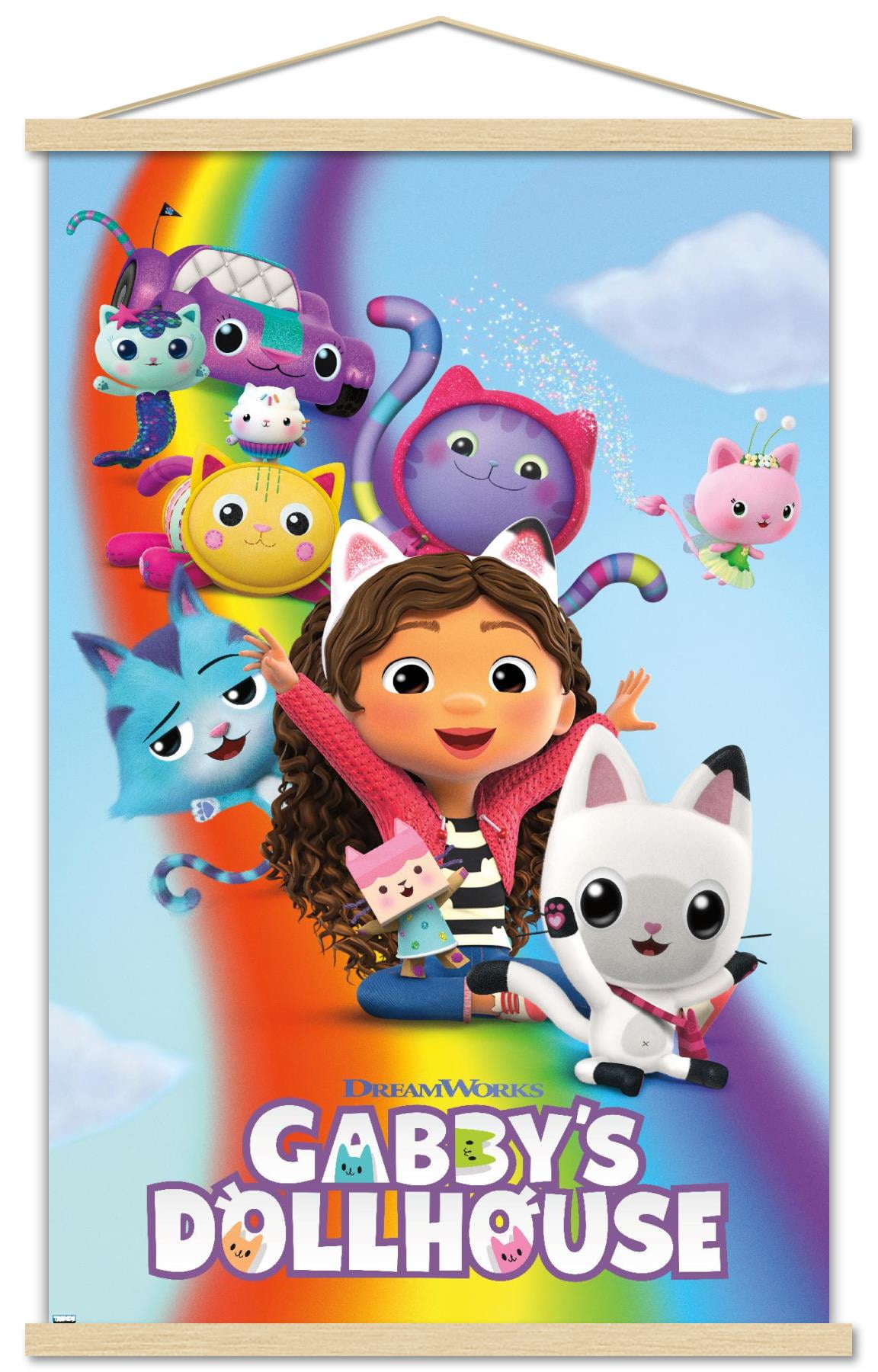 Gabby's Dollhouse - Key Art Wall Poster with Magnetic Frame, 22.375" x ...