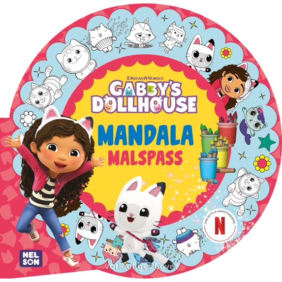 Gabby's Dollhouse: Mandala-Malspaß: Rund gestanztes Ausmalbuch mit ...