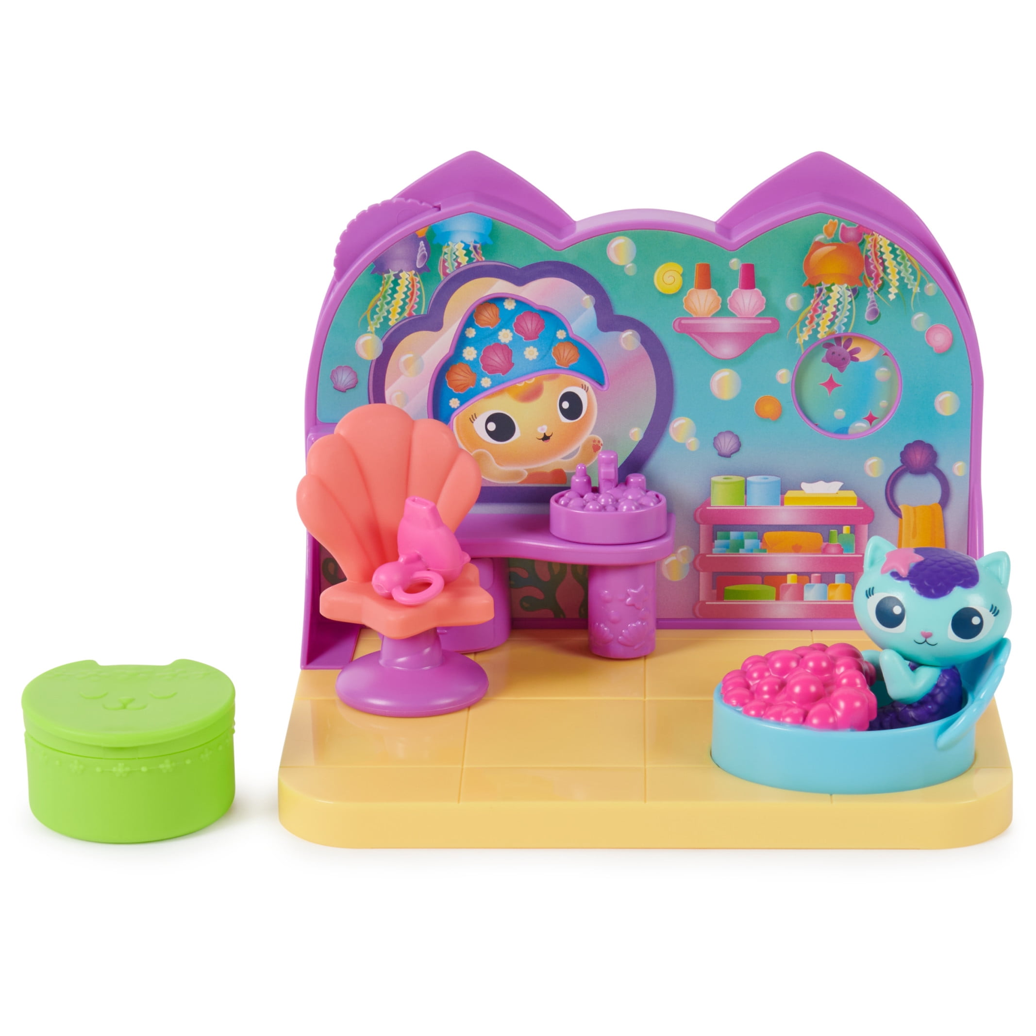 Gabby's Dollhouse MerCat Seaside Spa Playset with Toy Figure - Walmart.com