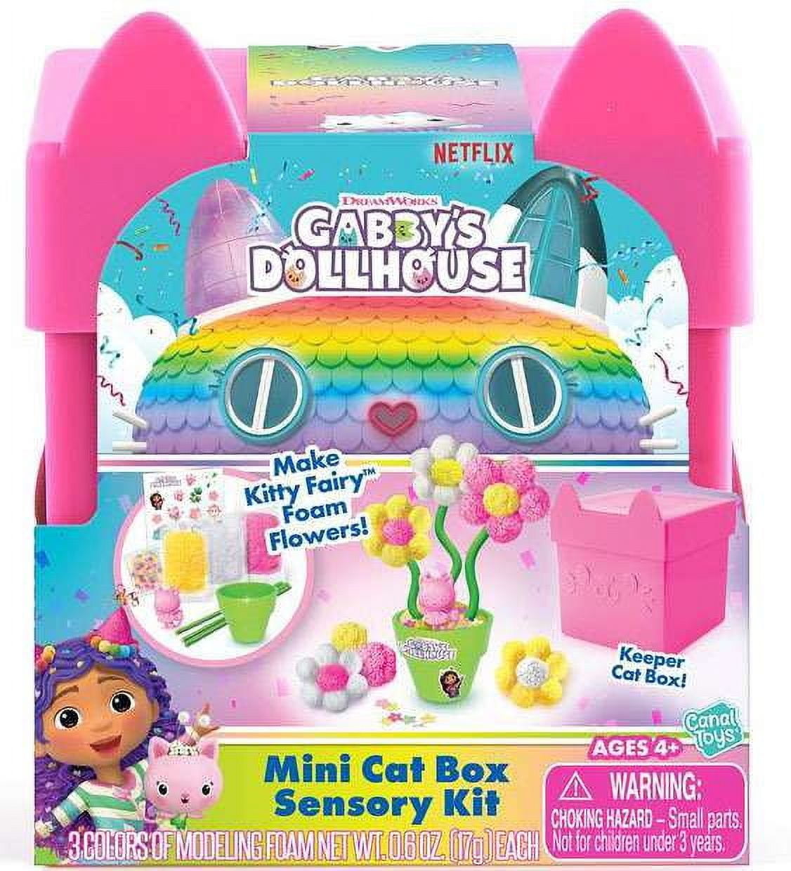 Gabby's Dollhouse Toy House Mini Cat Box, Kitty Fairy Foam Flower ...