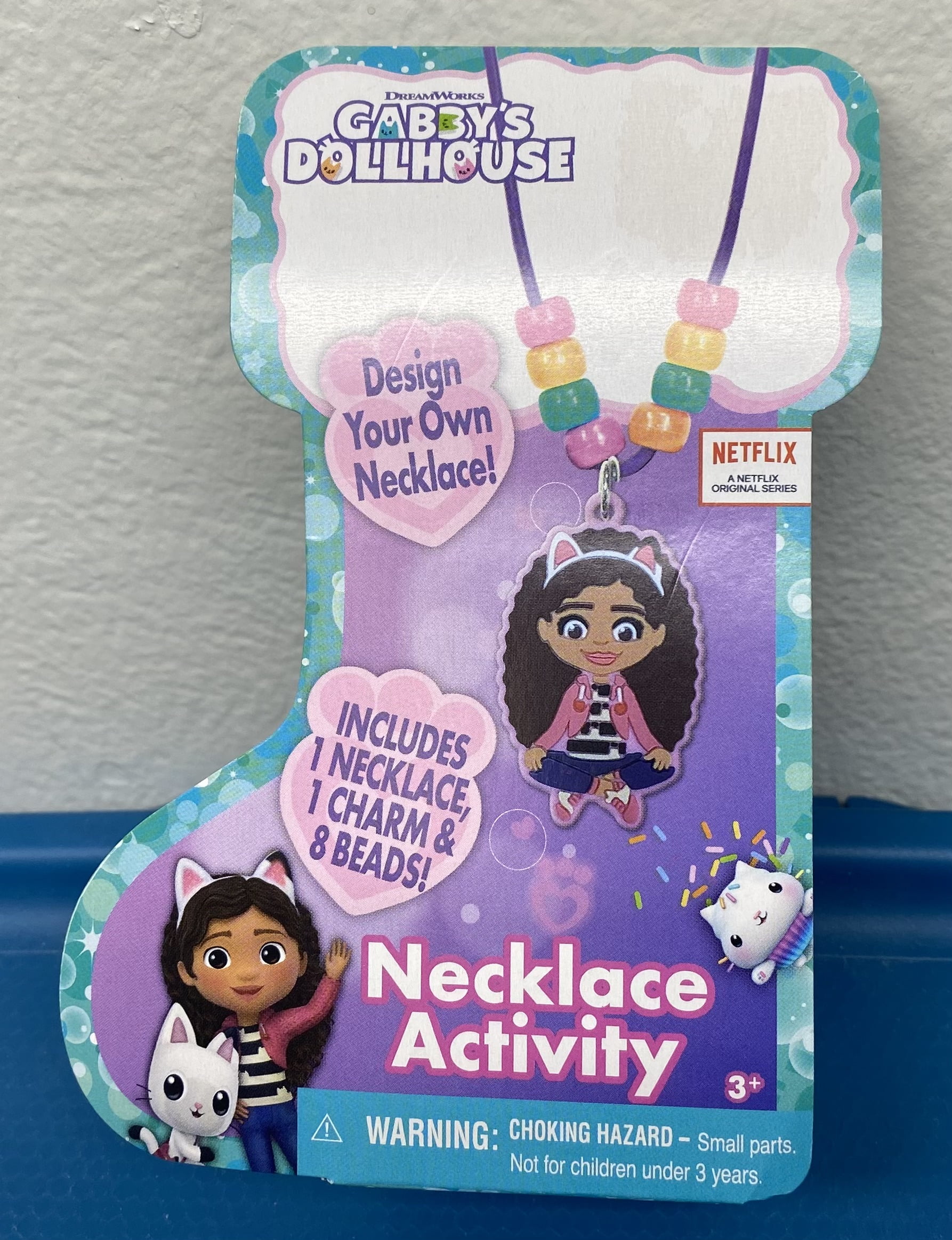 Gabby’s Dollhouse Necklace Activity Charms Beads Jewelry - Walmart.com